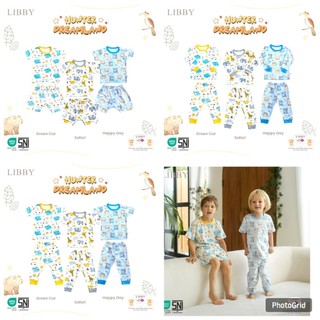 Jual LIBBY Stelan Piyama Anak Katun Lembut | Set Pdk, Pdk-Pjg, Pjg Kancing Pundak Hunter ...
