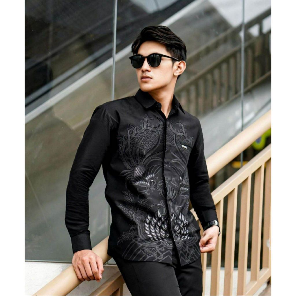 Jual Batik Pria Lengan Panjang Kemeja Premium Reguler fit Trendy Masa ...