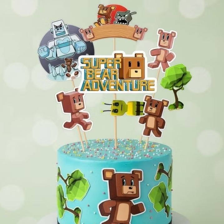 Jual Topper SUPER BEAR ADVENTURE | Topper Set Super Bear Cake Custom ...