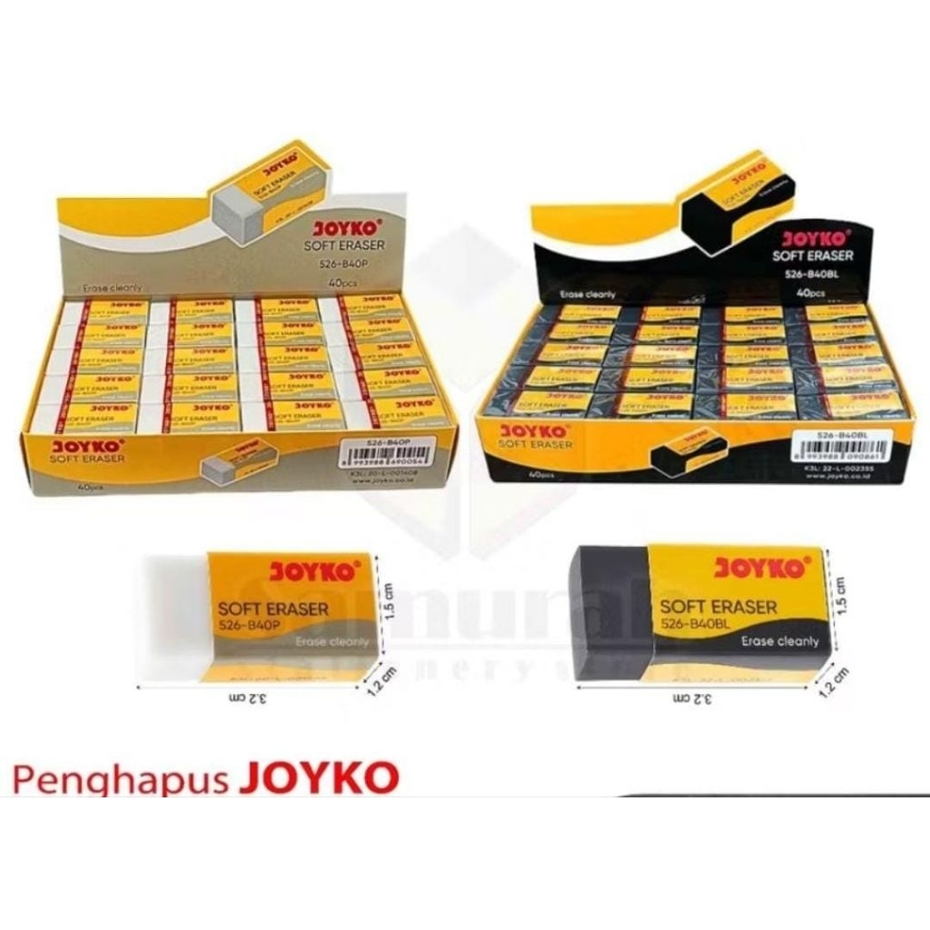 Jual (1 Box 40pcs) hapusan Joyko kecil / penghapus pensil | Shopee Indonesia