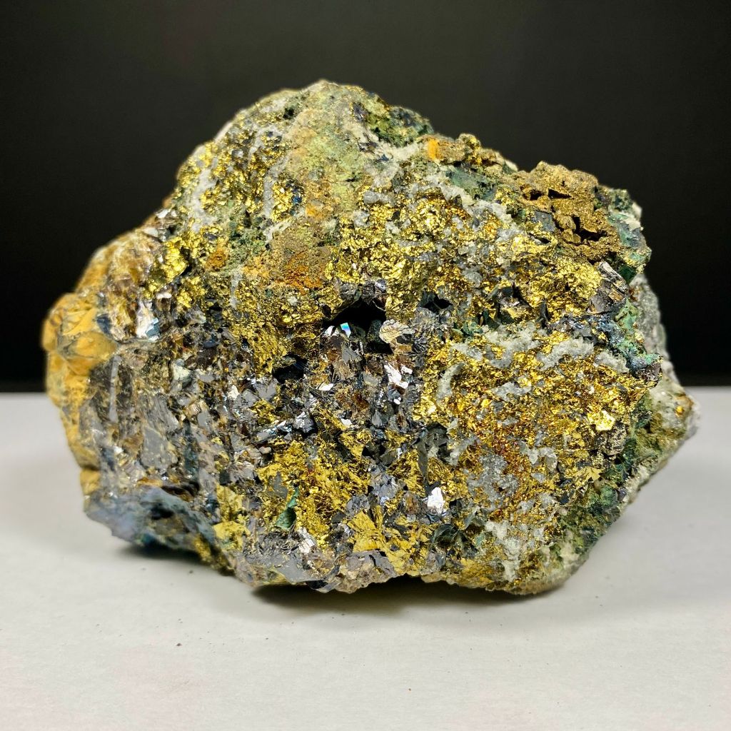 Jual 615Gr Natural Sphalerite with Chalcopyrite Pyrite Crystal - Batu ...