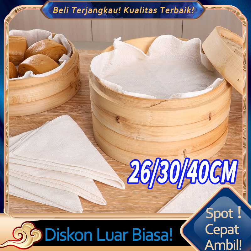 Jual 5Pcs Kain Dimsum Kukus Kain Kukusan Anti Lengket Alas Pengukus ...