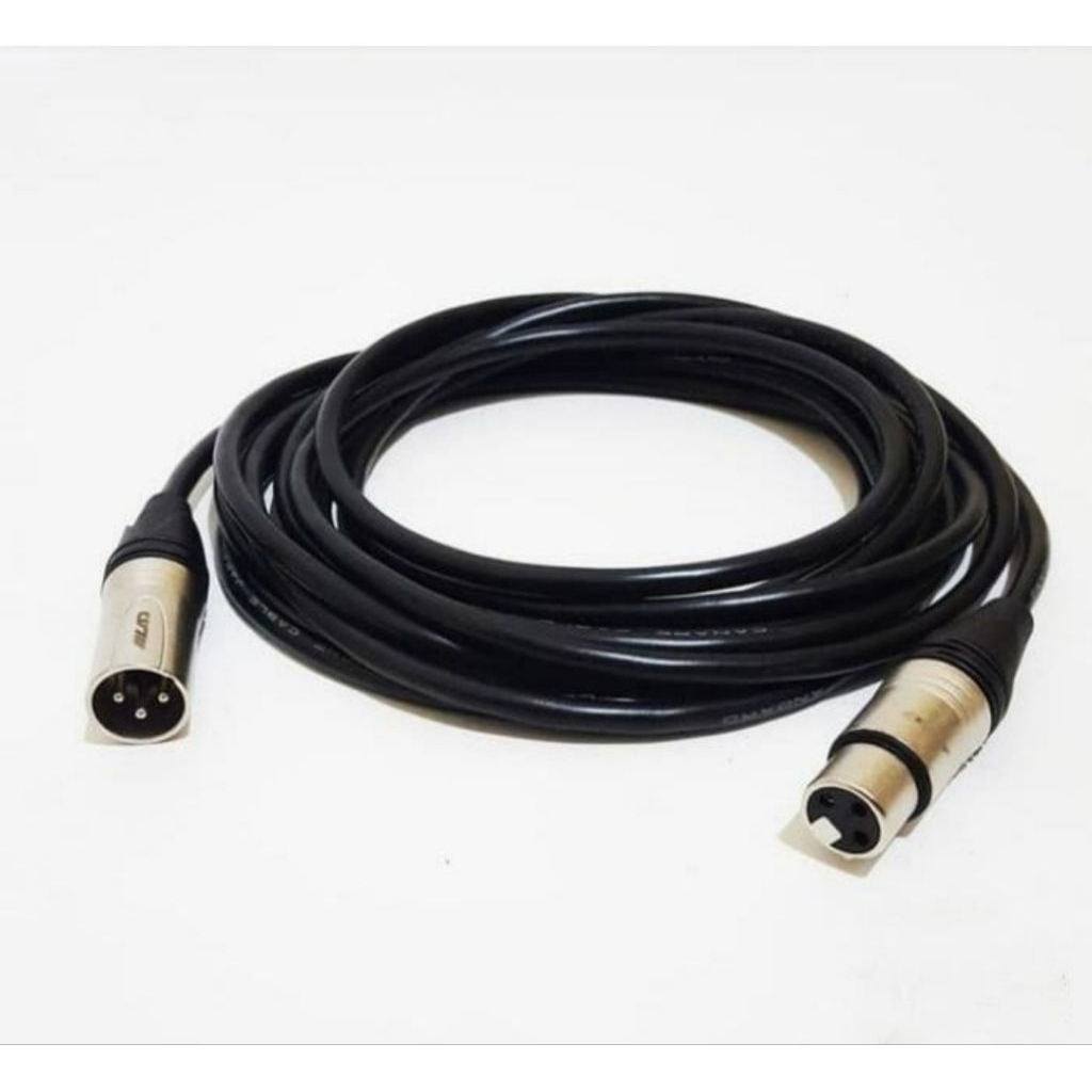 Jual KABEL MIC CANON XLR FEMALE TO CANON XLR MALE 5METER HITAM | Shopee ...