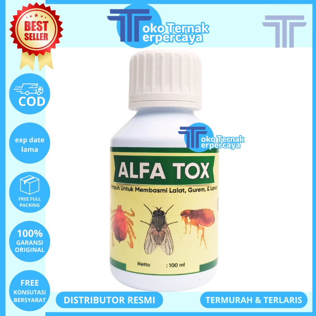 Jual ALFA TOX 100ML - Obat Kutu Sapi - Obat Kutu Gurem Caplak Lalat ...