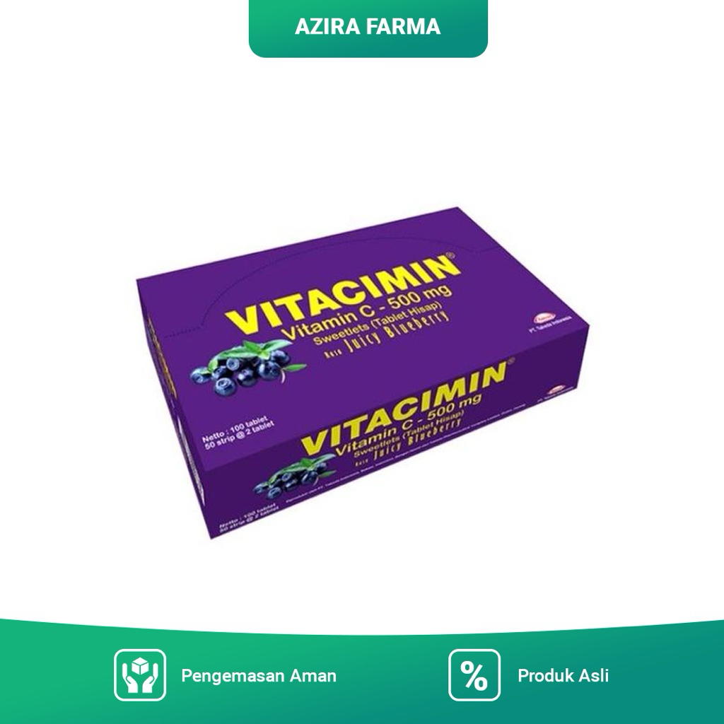 Jual Vitacimin juicy blueberry perbox 100 tablet | Shopee Indonesia