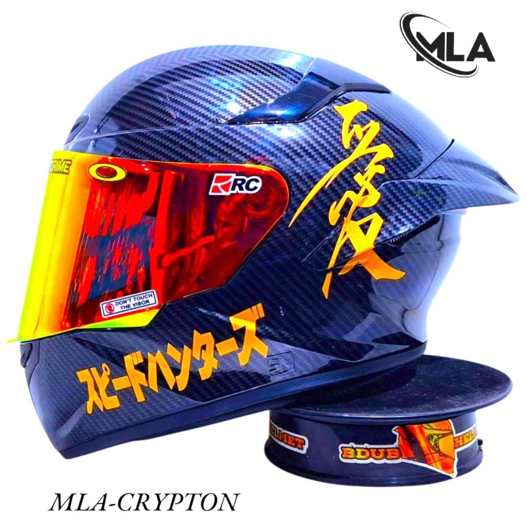 Jual Helm TT course TTC course Carbon Kenji paket ganteng Spoiler 3D ...