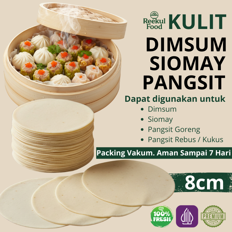 Jual Kulit Dimsum Siomay Pangsit Halal Cocok Untuk Produksi Siomay ...