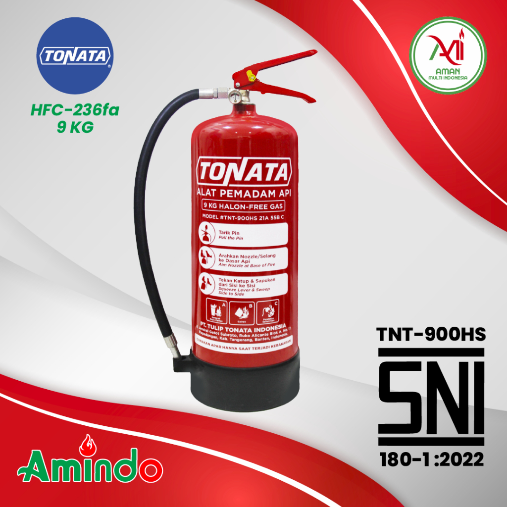Jual Alat Pemadam Api Tonata SNI / APAR Clean Agent HCFC/HFC 9 kg ...