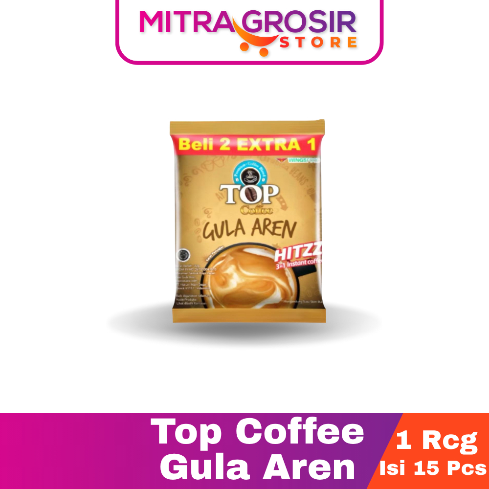 Jual Kopi TOP Coffee Gula Aren Renceng 22 Gr (ISI 15 PCS) | Shopee ...