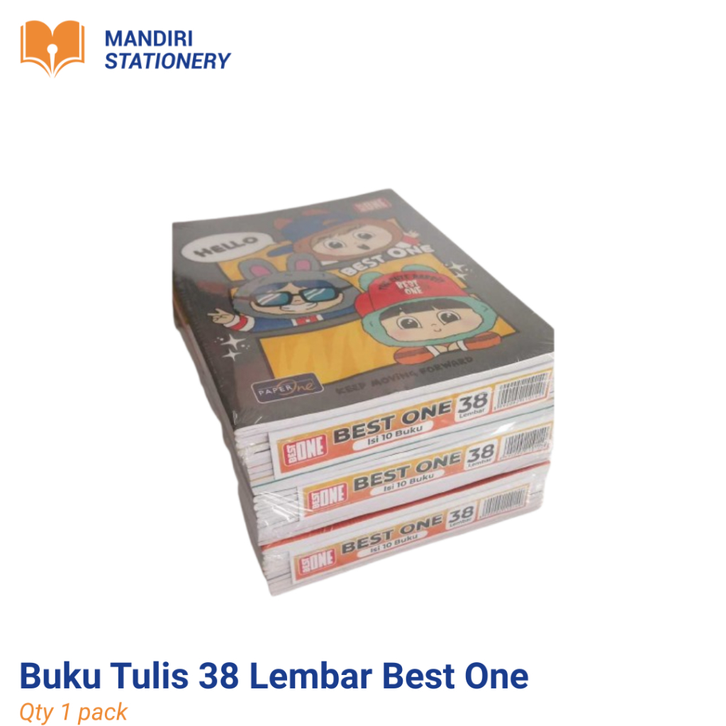 Jual Buku Tulis Best One 38 Lembar (Pack) | Shopee Indonesia