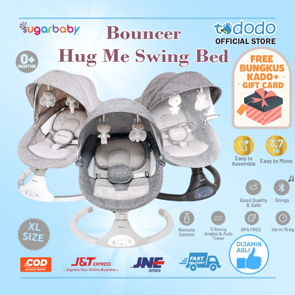 Jual Kursi Ayun Bayi Otomatis / Bouncer Sugar Baby Hug ME Automatic ...