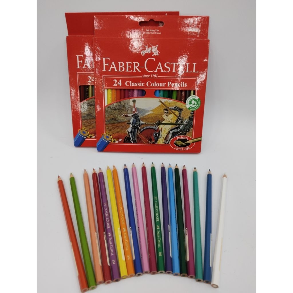 Jual Pensil Warna Faber-Castell 24 Classic Colour Pencils | Shopee ...