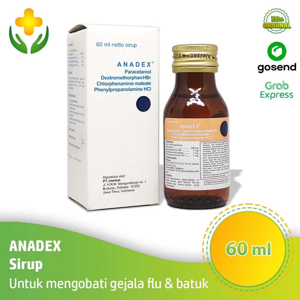 Jual Anadex Sirup 60 ml - Obat Flu Batuk Pilek Demam | Shopee Indonesia