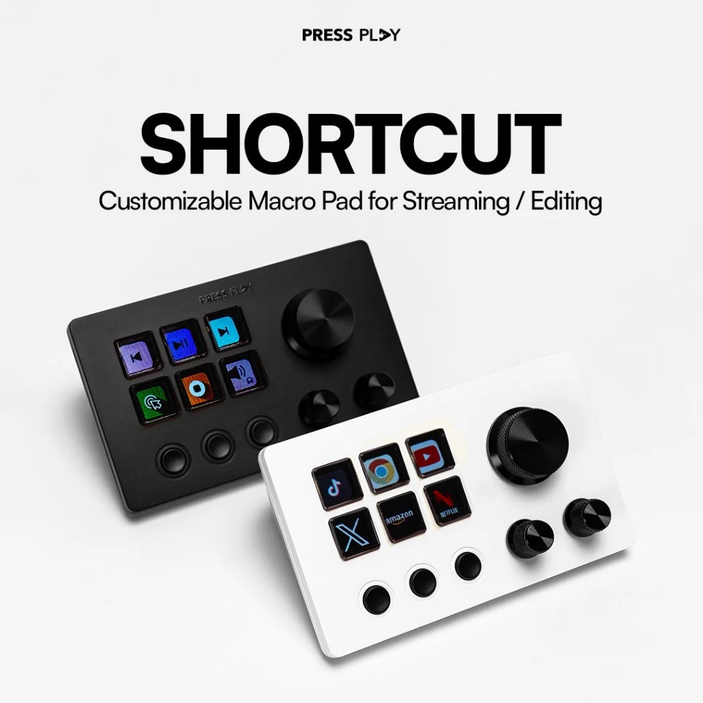 Jual Press Play SHORTCUT Macro Pad Shortcuts Pad / Stream Deck ...