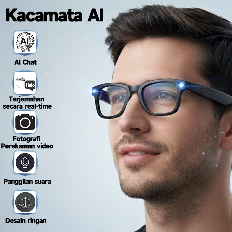 Jual Kacamata AI Kacamata pintar berteknologi AI yang dilengkapi dengan ...