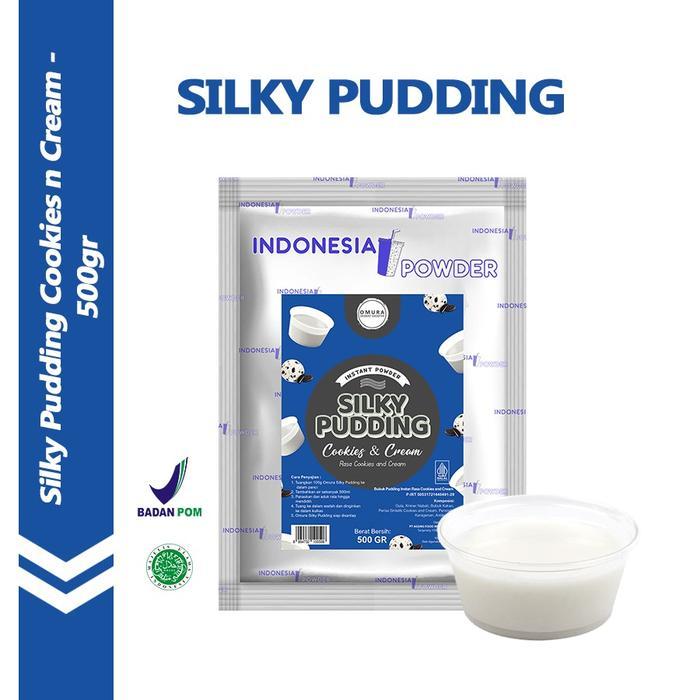 Jual [SILKY PUDDING] Bubuk Silky Pudding Rasa Cookies and Cream 500 Gr ...