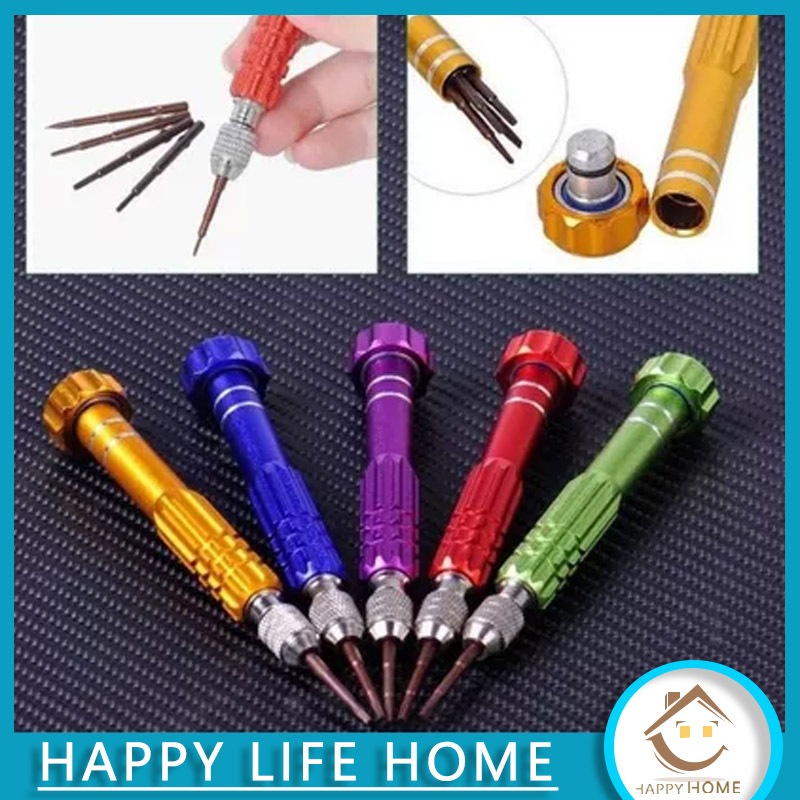 Jual Obeng Reparasi Hp Set 5 in 1 SY-338 / Servis / Screwdriver Jam ...