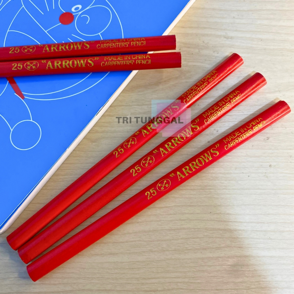 Jual Pensil Tukang Merk ARROW Carpenter Pencil Bangunan Pensil Bahan ...