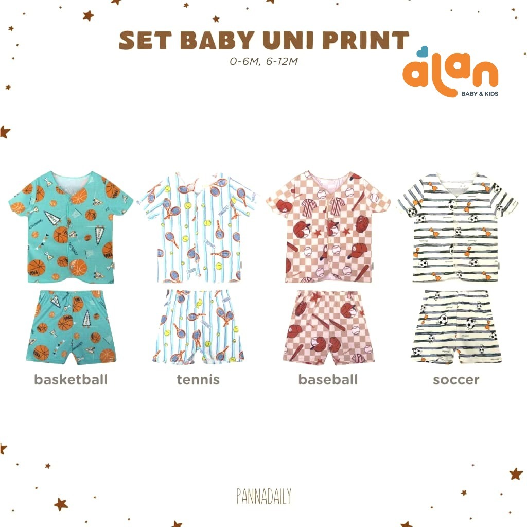 Jual Boho Panna Set Baby Boy Print Daily BHB-PSB/3 | Shopee Indonesia
