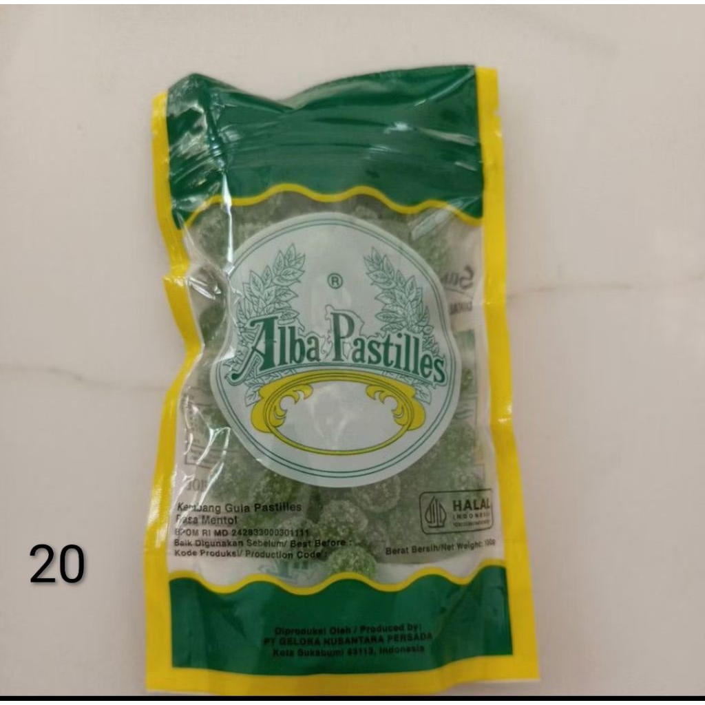 Jual Permen Alba pastiles permen Alba pastilles m20 | Shopee Indonesia