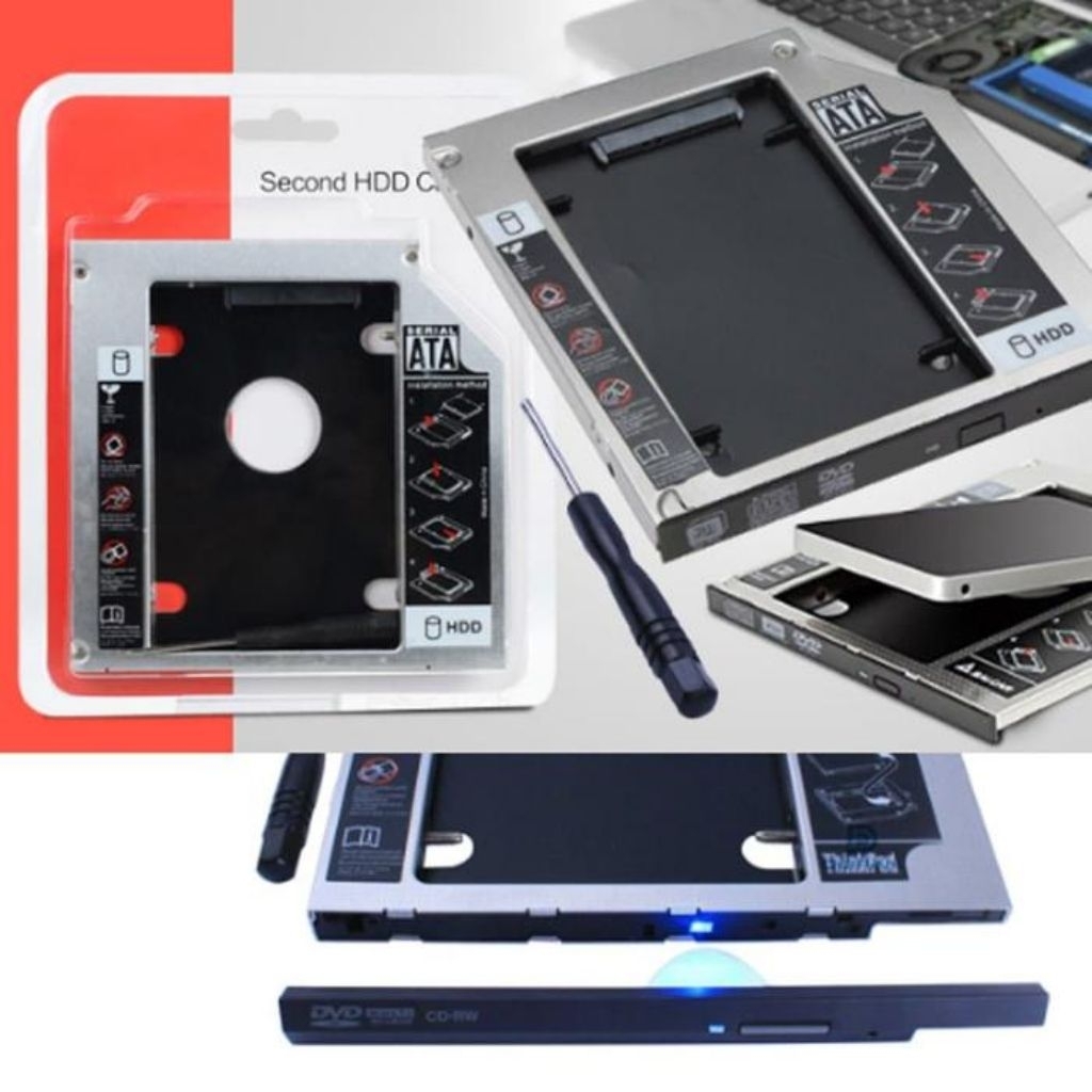 Jual SECOND HDD CADDY 9 MM DAN 12 MM CADDY HARD DISK HDD CADDY | Shopee ...