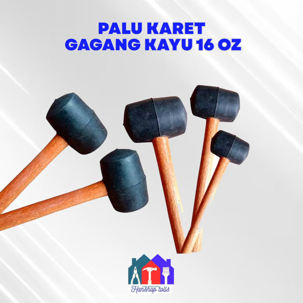 Jual Palu Karet Blitz Mallet 16oz 16 oz 400gr 400 Gram Gagang Kayu ...