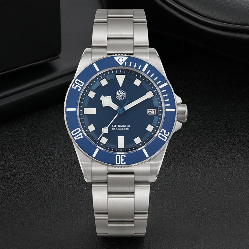 Jual San Martin Watchdives x Titanium 39mm Dive Watch SN0121T | Shopee ...