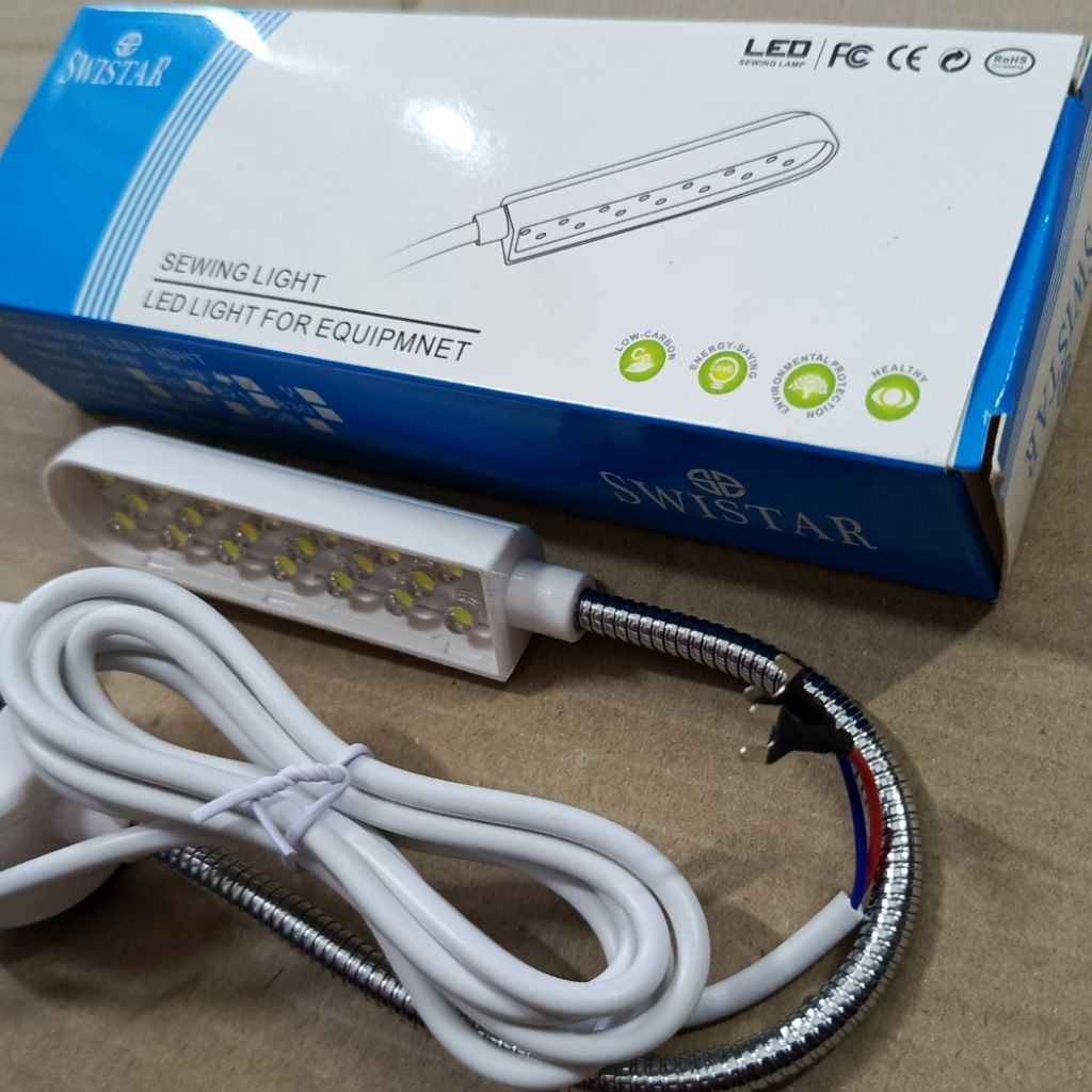 Jual lampu LED 20 titik tempel pakai magnet mesin jahit obras(tanpa ...