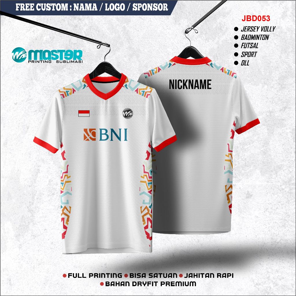 Jual JERSEY BADMINTON || CUSTOM | TENIS MEJA || VOLY II FUTSAL II ...