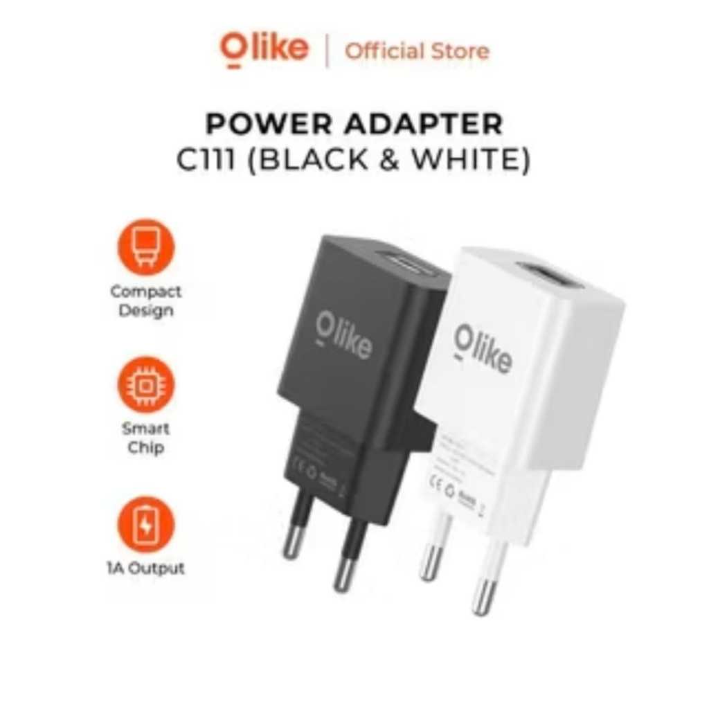 Jual Olike C111 Power Adaptor 1A 5V Smart Chip Compact ( 1 TOPLES ISI ...