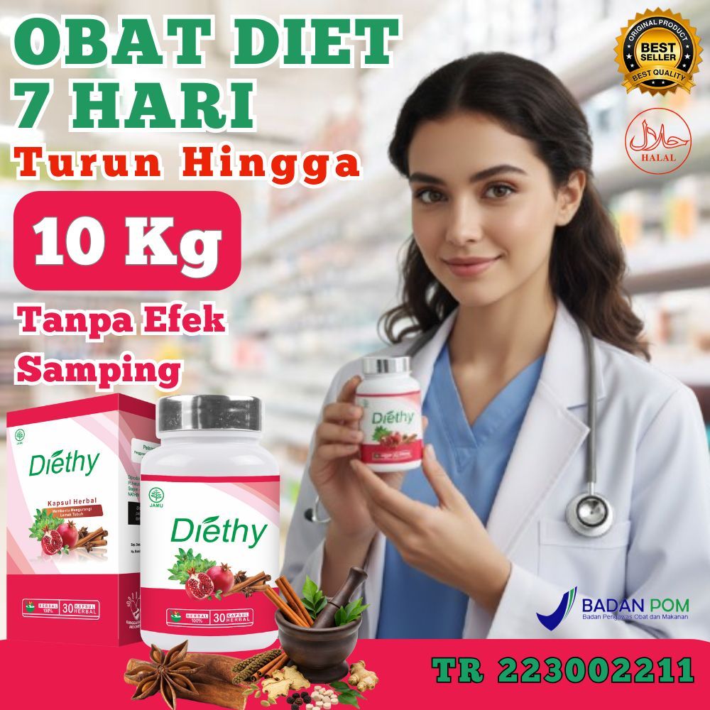 Jual (PROMO) TERLARIS DIETHY Obat Diet Ampuh 1 Minggu Turun 1-16 kg ...