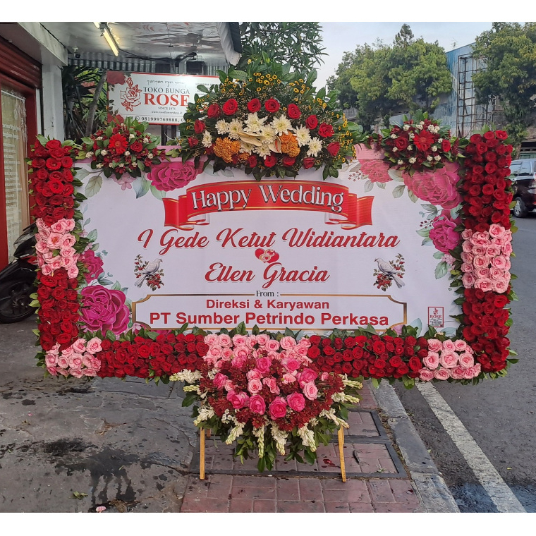 Jual Rangkaian Bunga Papan Printing Spesial / Papan Letter / Papan ...