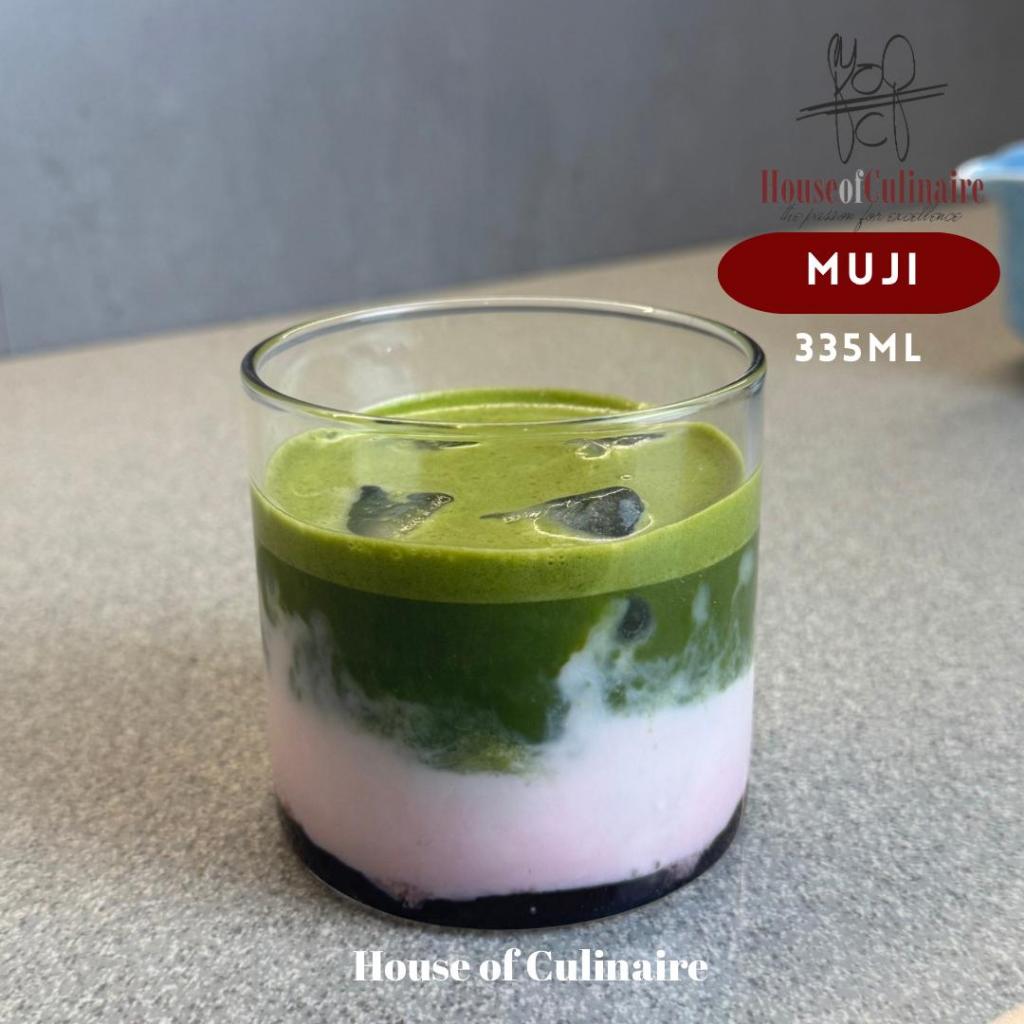 Jual Muji Matcha Glass 335 ml Gelas Kopi Matcha Latte Estetik Aesthetic ...