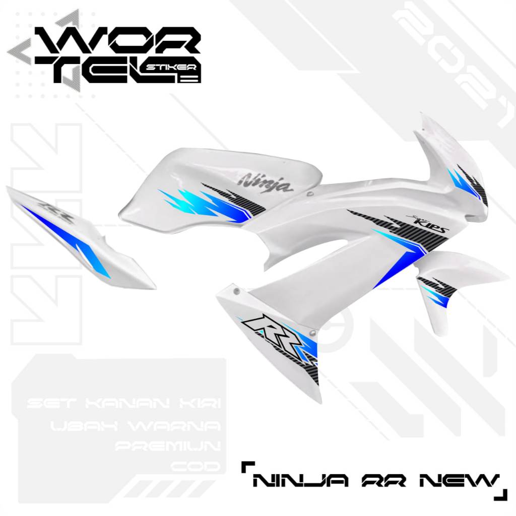 Jual Striping Ninja RR New - Stiker Transparan Ninja RR New Carbon ...