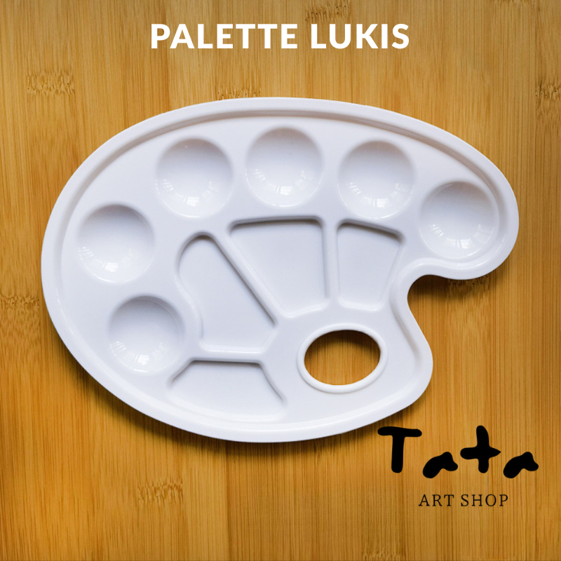 Jual Palet Lukis Cat Akrilik Dan Air / Watercolor Acrylic Paint Palette ...