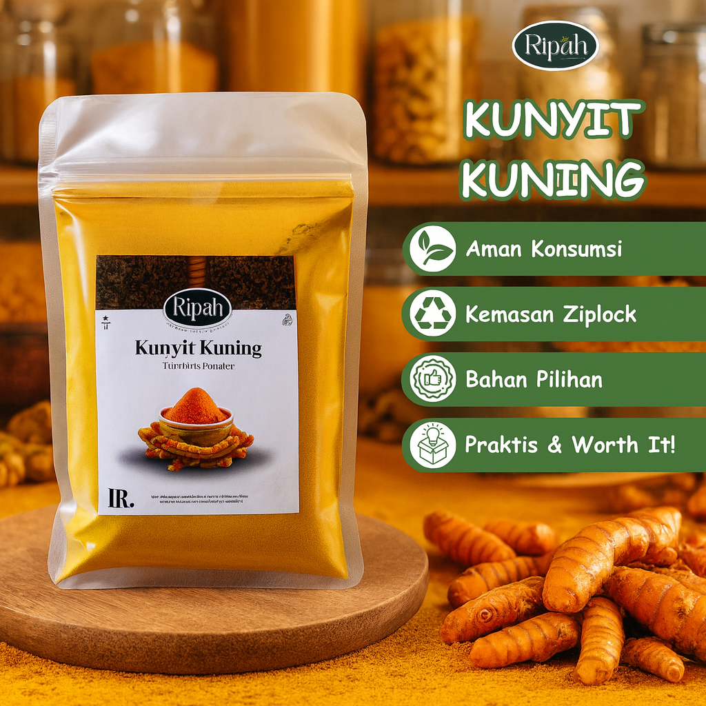 Jual 75gr Kunyit Bubuk Murni / Turmeric Powder / Ground Turmeric ...
