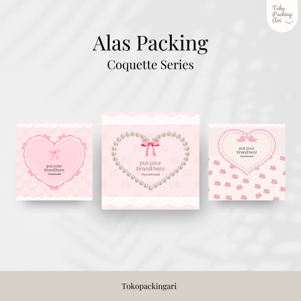 Jual Alas Packing | Coquette Series | FREE PLASTIK | Paper Aksesoris ...