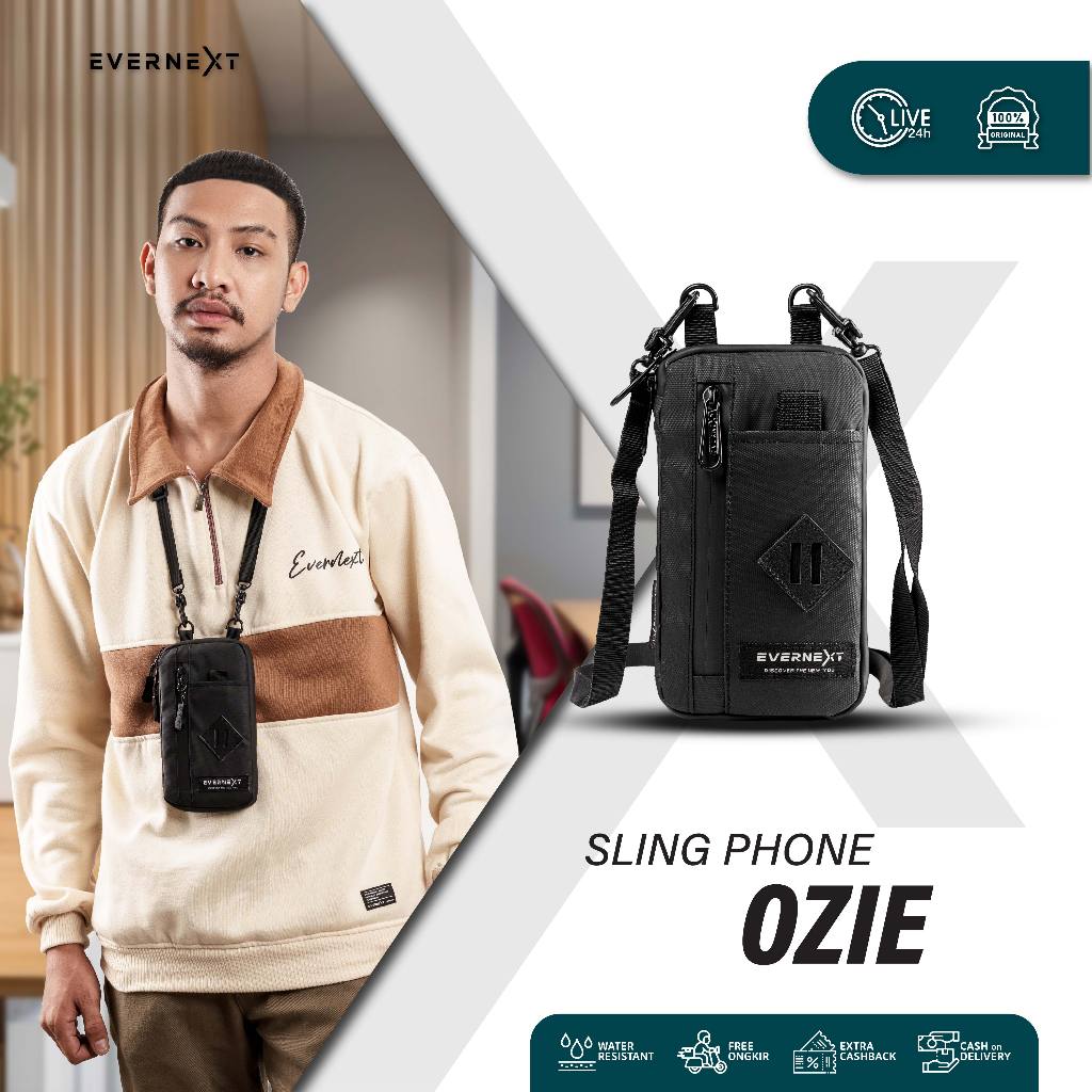 Jual Evernext - Sling Phone Pria Tas Gantung Leher Pria Tas Selempang ...