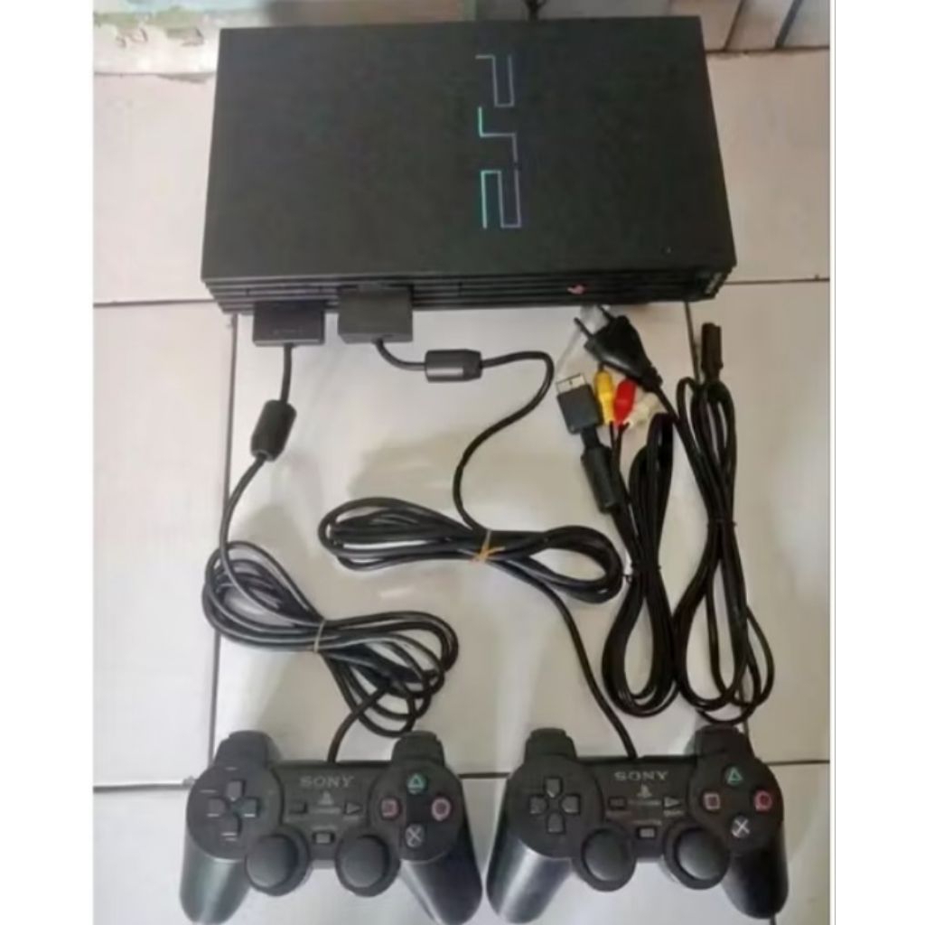 Jual ps2 murah fat seri 10 hardisk external 80gb bagus ok | Shopee ...