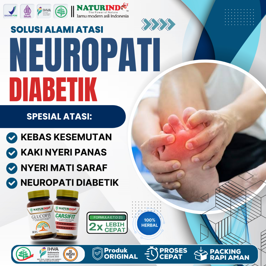 Jual Obat Neuropati Diabetik Kerusakan Gangguan Syaraf Diabetes Perifer ...