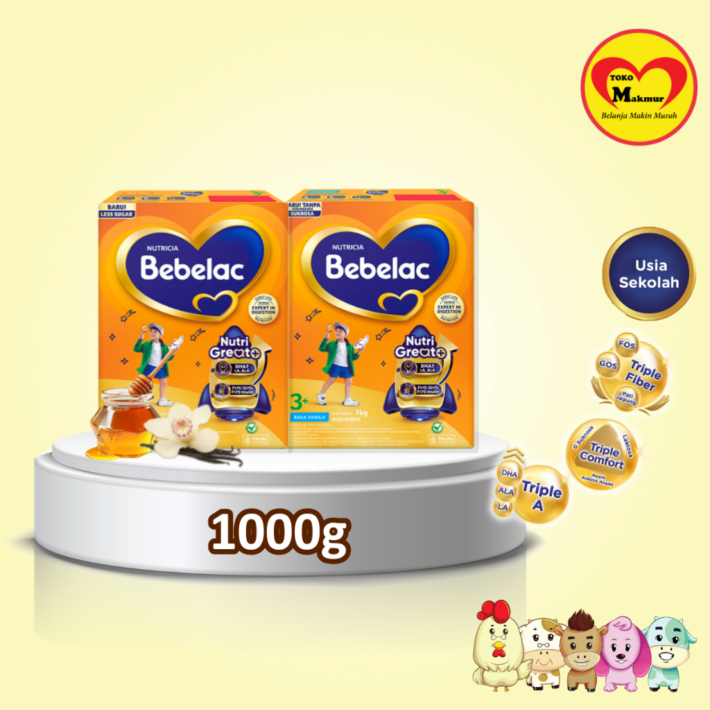 Jual Bebelac 4 (Bebelac 3+) Vanila / Madu 1000gr / Toko Makmur Pondok ...