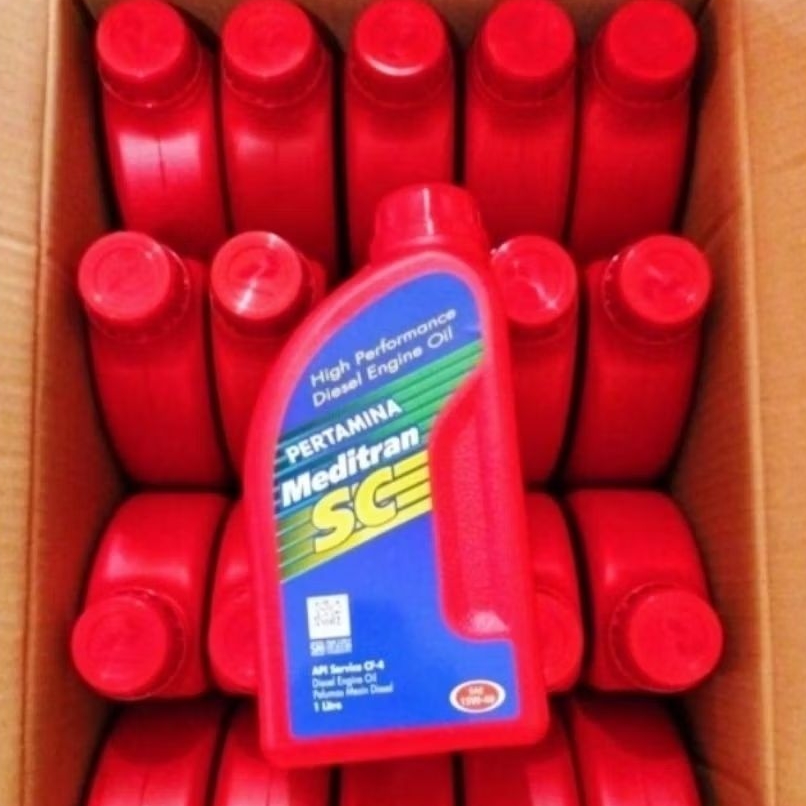 Jual (1dus 20botol) OLI PERTAMINA MEDITRAN SC 1 Liter 15W-40 diesel 1 ...
