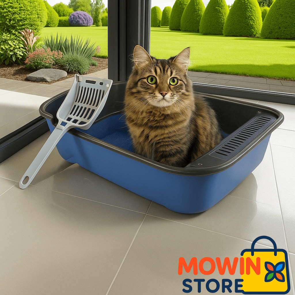 Jual Litter Box Kucing Aesthetic Kotak Saringan Lengkap dengan Sekop ...