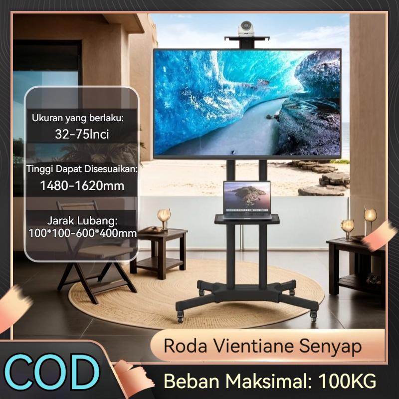 Jual Bracket TV 75 Inch Standing Bergerak TV Berdiri Stand Dapat ...
