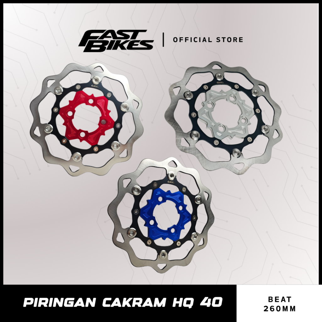 Jual Fastbikes - Piringan Cakram HQ40 Depan Disc Rem 260MM Lubang 4 ...