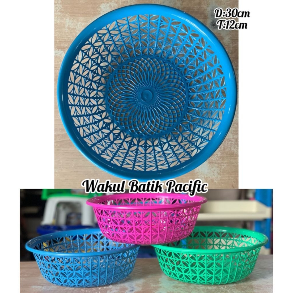 Jual PACIFIC - WAKUL BULAT BATIK | WAKUL SARINGAN BULAT | KERANJANG ...