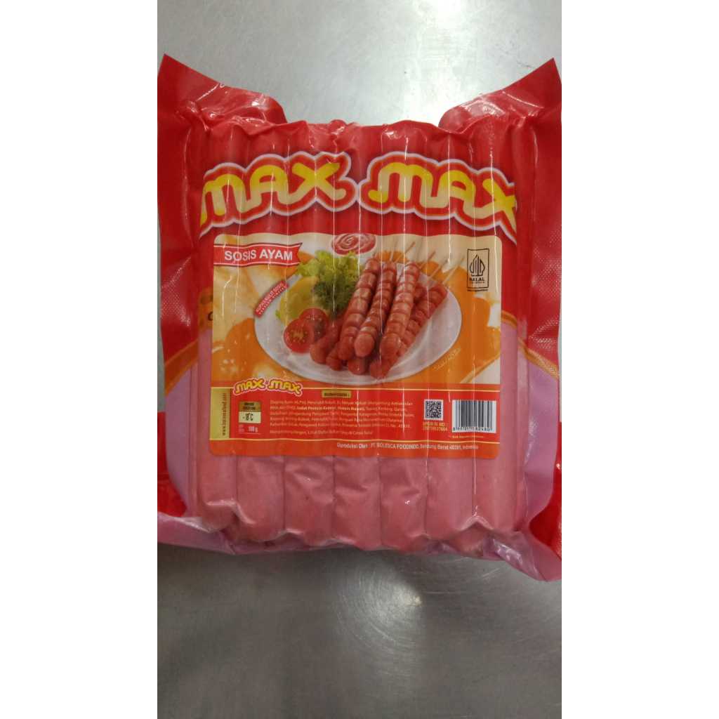 Jual Mister Max Sosis Selulose Ayam Merah 500 GR | Shopee Indonesia