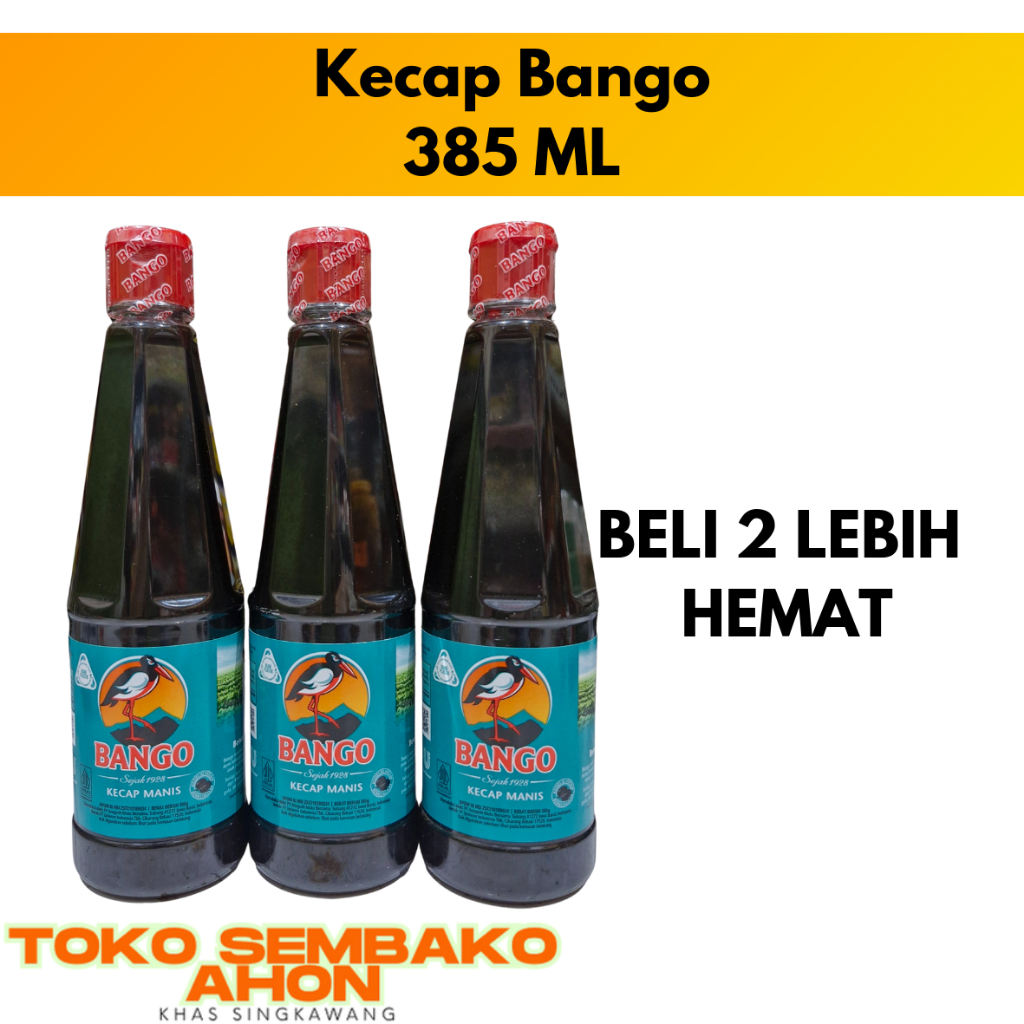 Jual Kecap Bango 385 ml | Kecap Manis Bango Botol Sedang | Kecap ...