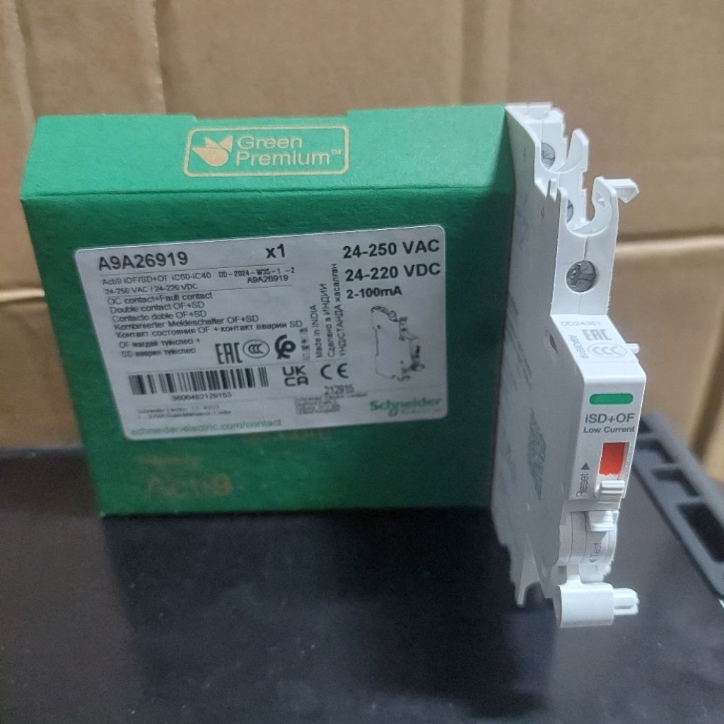 Jual kontak bantu auxiliari schneider mcb acti9 A9A26919 IOF/SD+OF IC60 ...