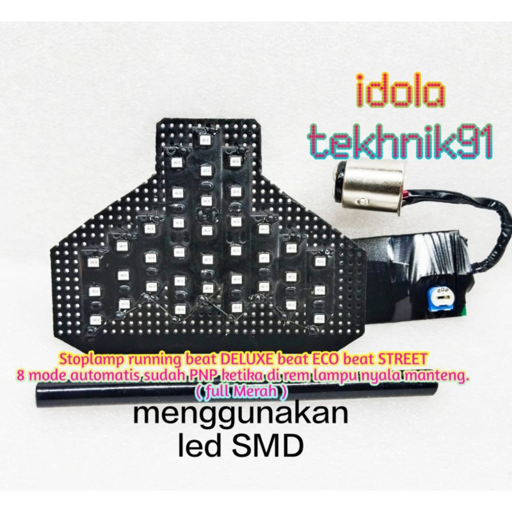 Jual Lampu stop rem running beat deluxe beat eco bet street & ESP 8 ...